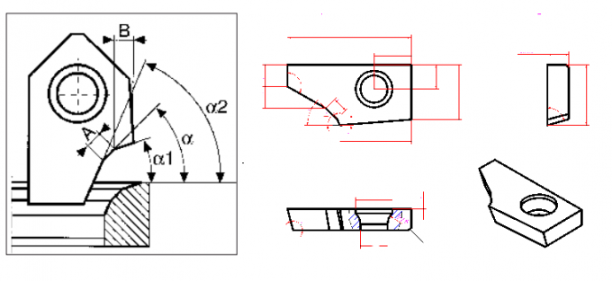 A1 E1 E2 Serdi And NEWEN Tools Valve Seat Cutter Tungsten Carbide Insert