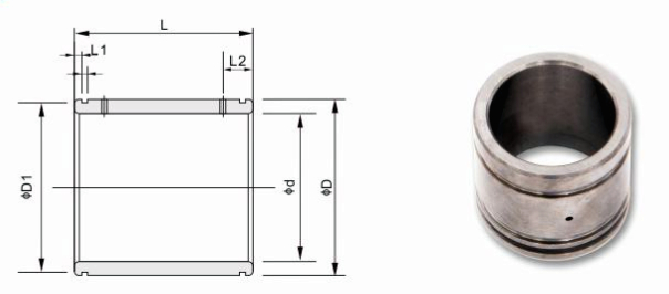 Custom Wear Parts TC Cemented Carbide Bushing For Submersible Pump